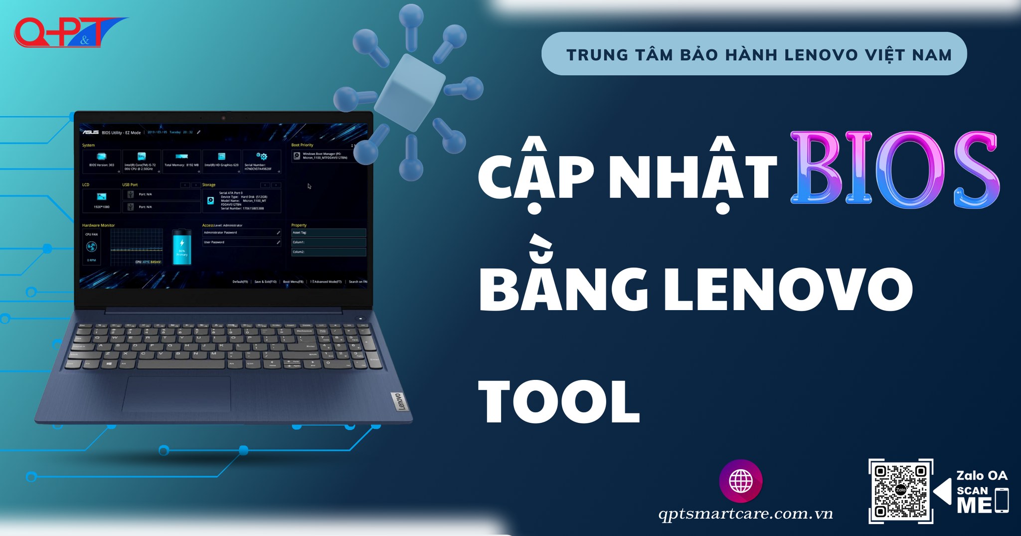 Cập nhật BIOS bằng Lenovo Tool | Trung tâm bảo hành Lenovo