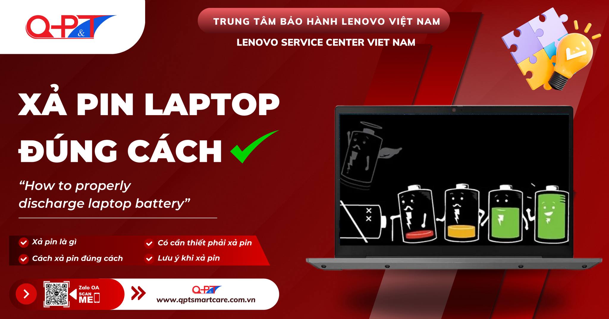 Xả pin Laptop đúng cách | Lenovo Service Center