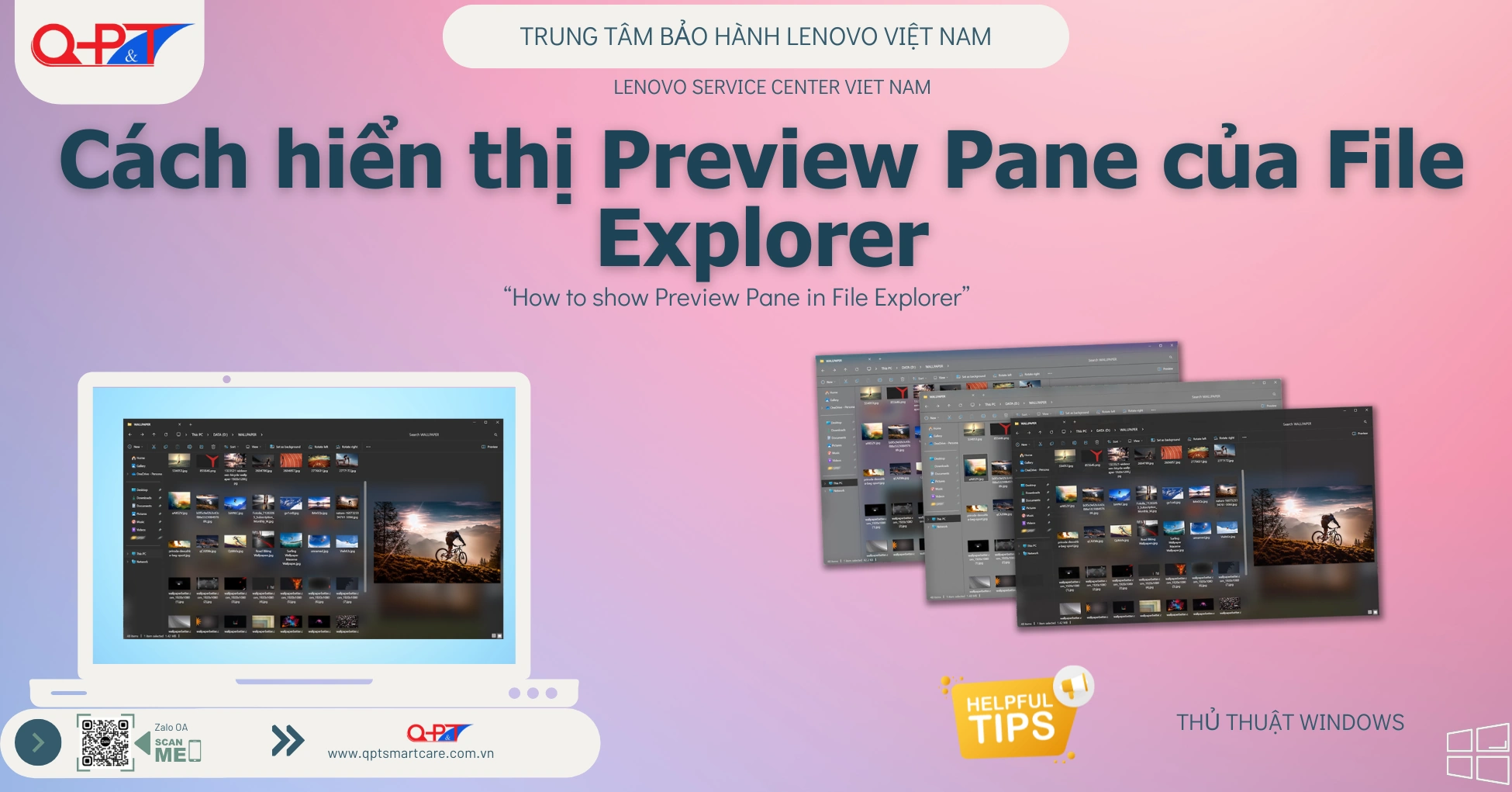 Cách hiển thị Preview Pane của File Explorer | Lenovo Service Center